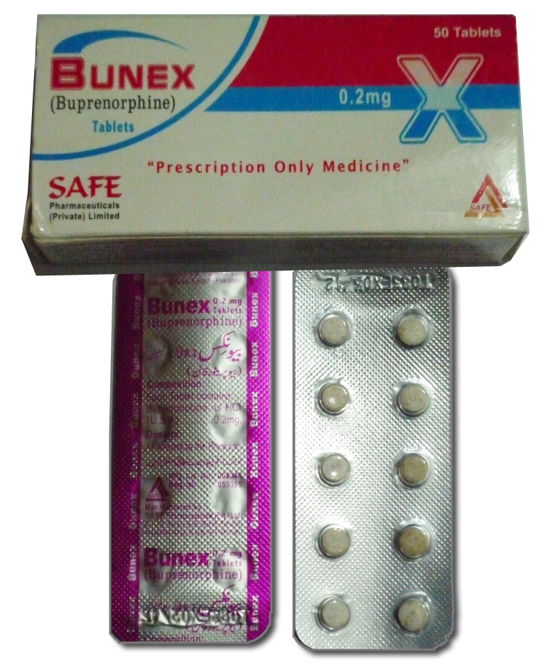 Bunex Buprenorphine 02mg by Safe Pharma x 1 Strip - 24hrpharmaUSA.com